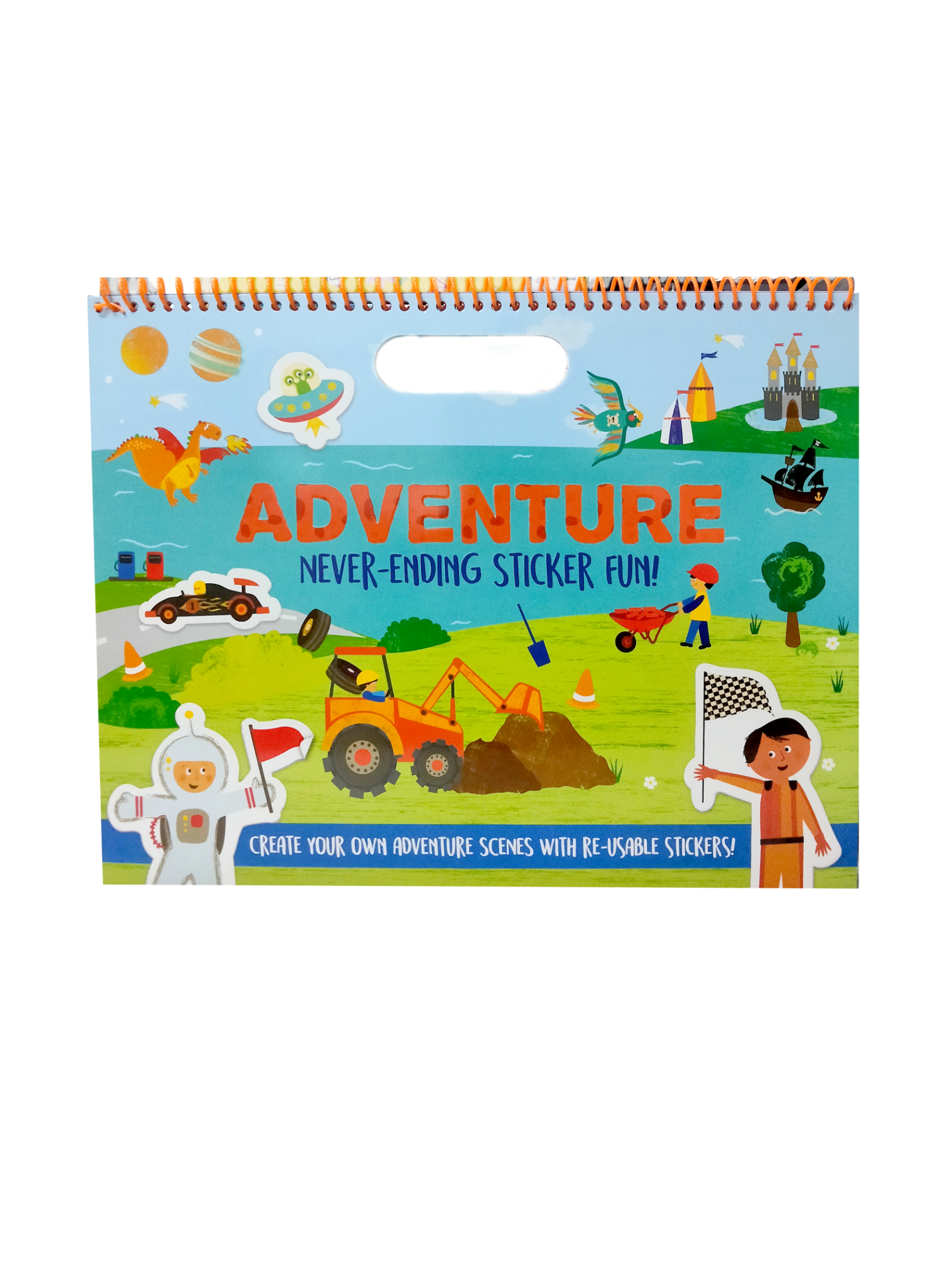 Learning is Fun. NEVER-ENDING STICKER FUN-ADVENTURE