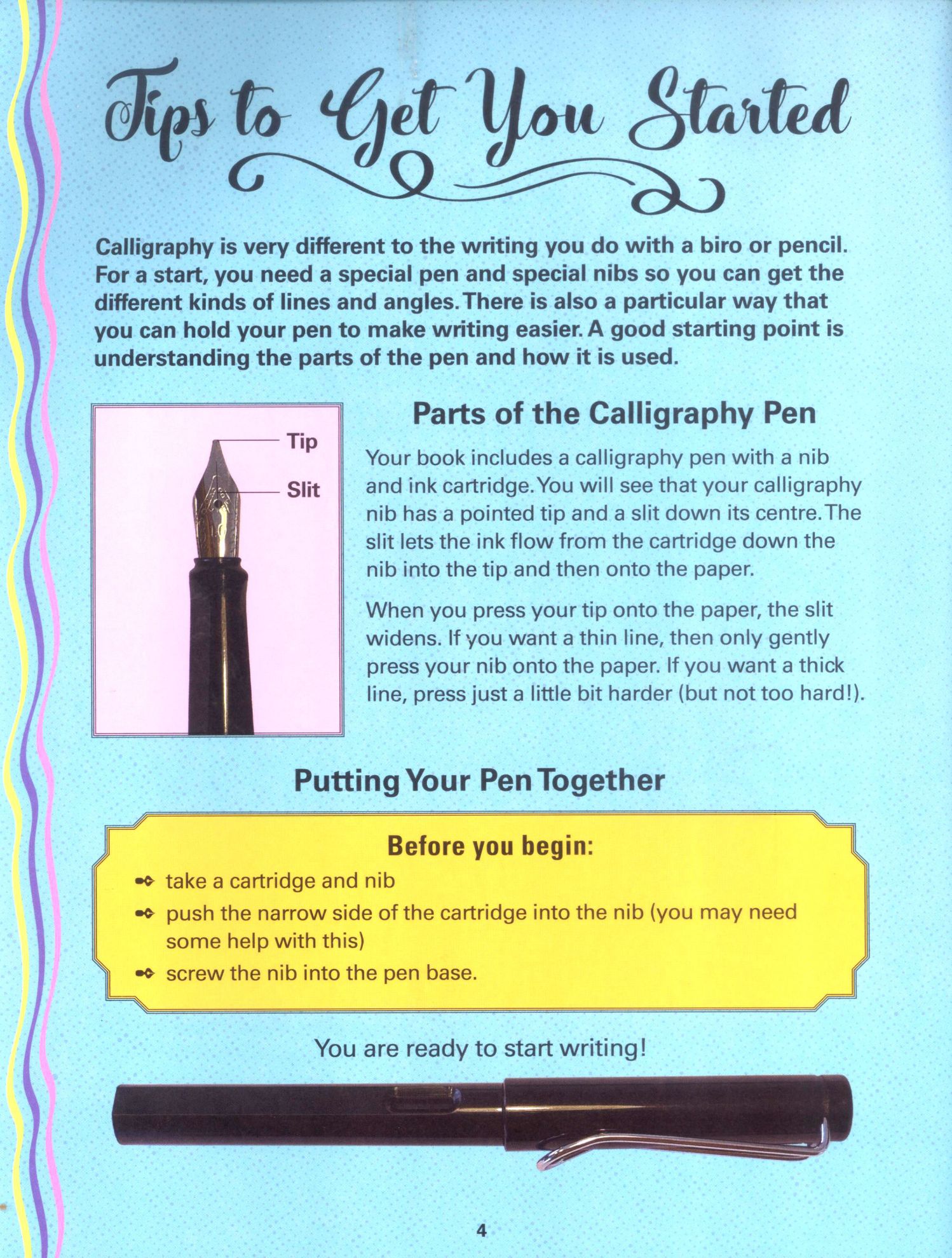 Learning is Fun. CREATE IT ACTIVITY BOOK-CALLIGRAPHY