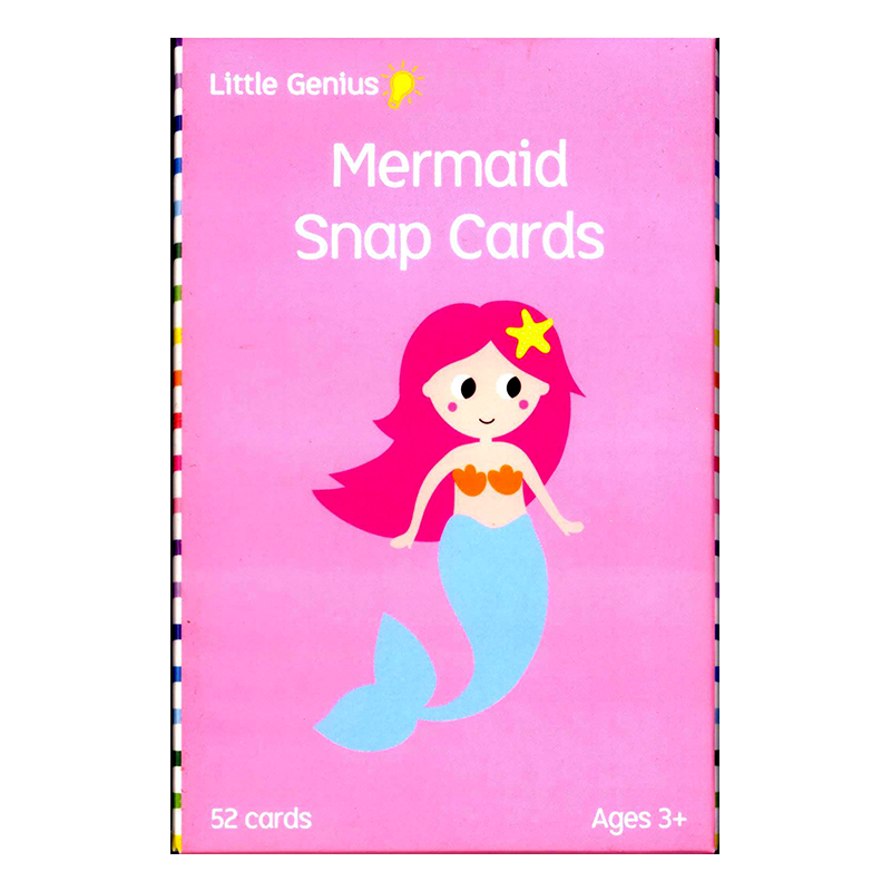Learning is Fun. LITTLE GENIUS SNAP CARDS-MERMAID