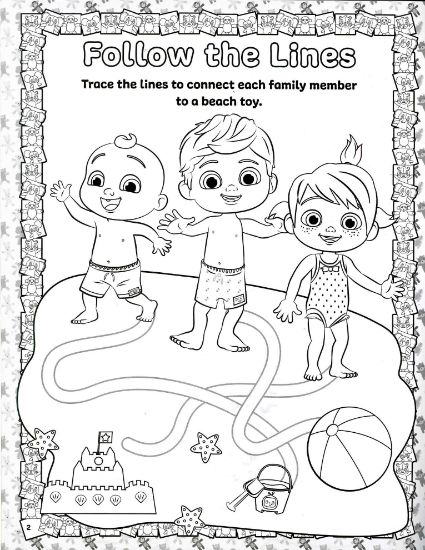 Learning is Fun. COCOMELON COLORING AND ACTIVITY BOOK
