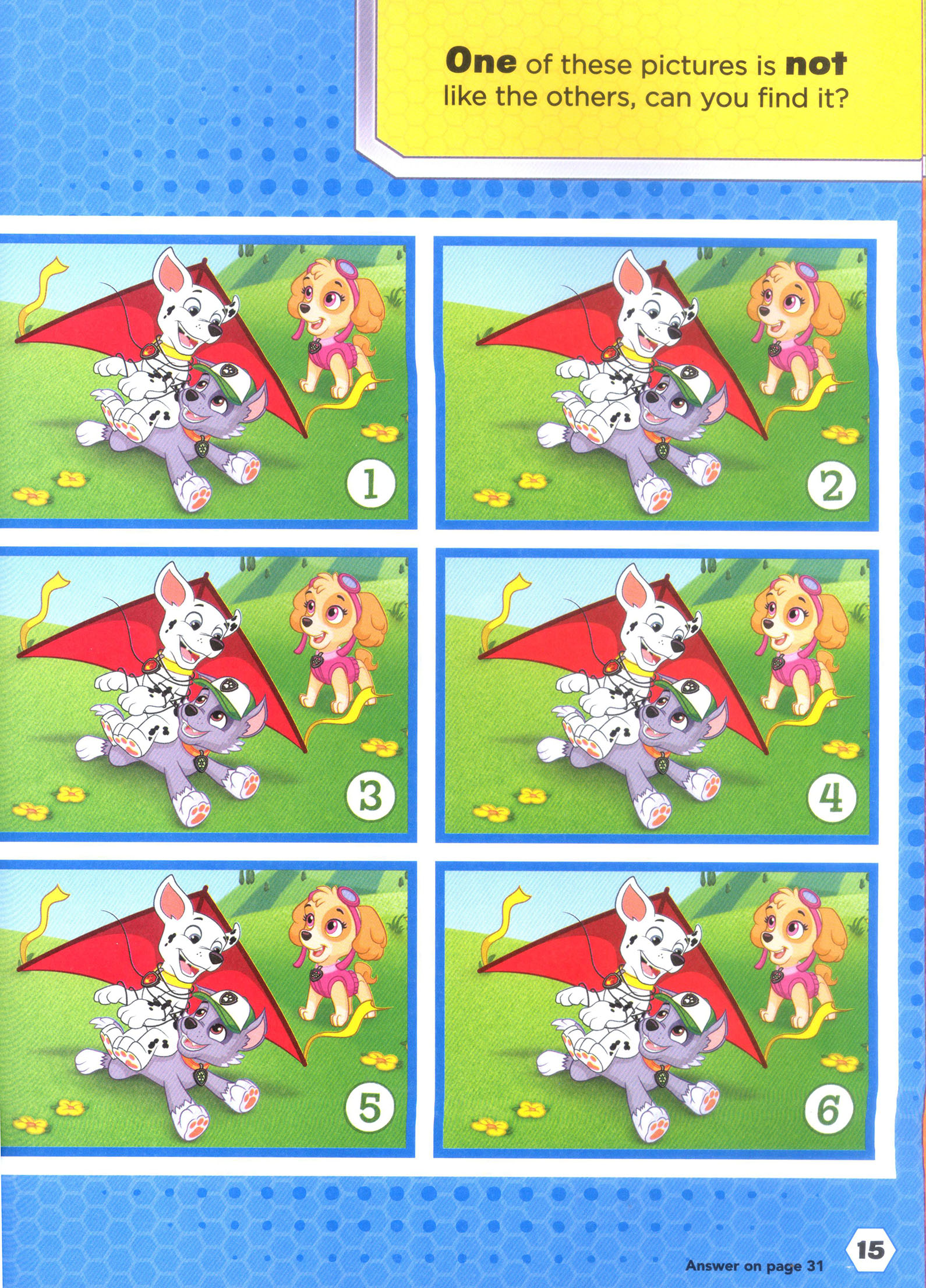 Learning is Fun. NICKELODEON SPOT THE DIFFERENCE-PAW PATROL