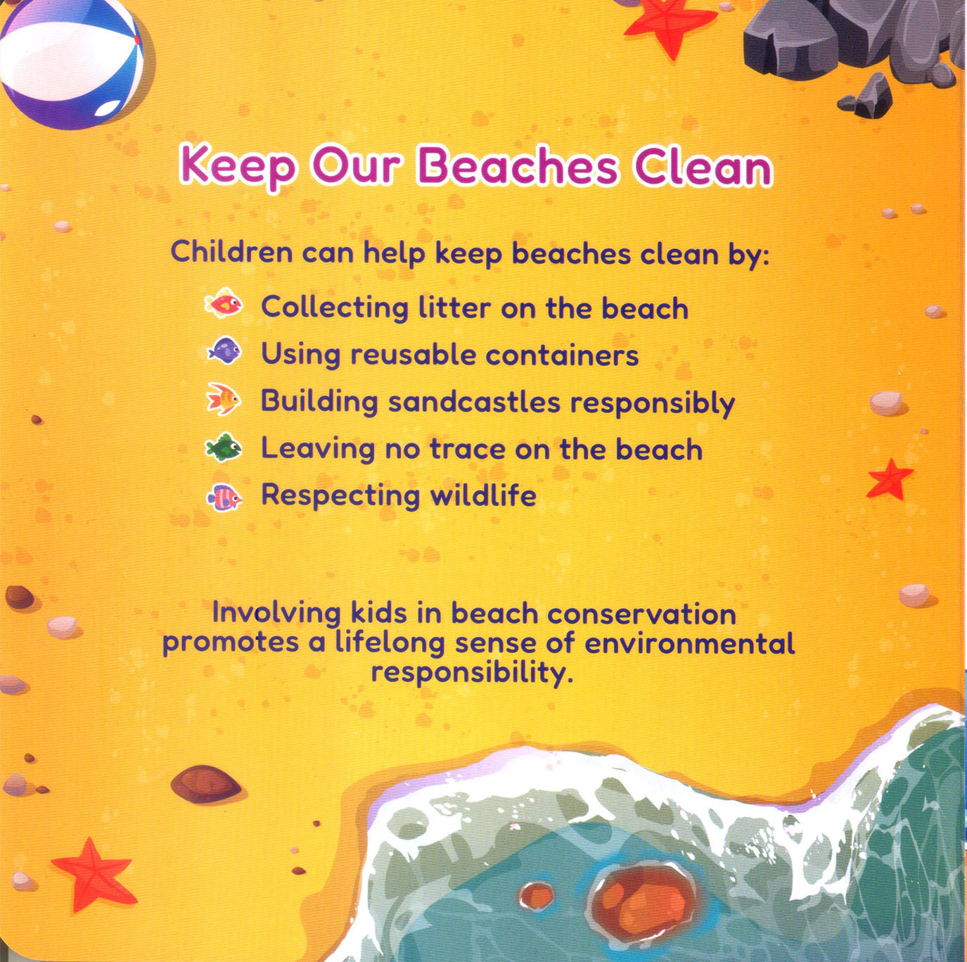 Learning is Fun. SMART KIDS WE CARE BOOK-OCEAN CUSTODIAN