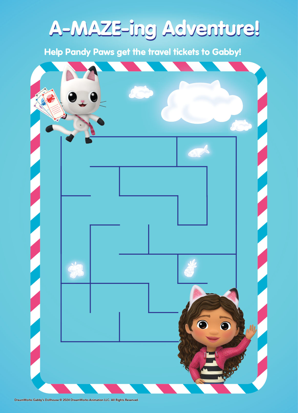 Learning is Fun. GABBY'S DOLLHOUSE STICKER BY NUMBER ACTIVITY BOOK